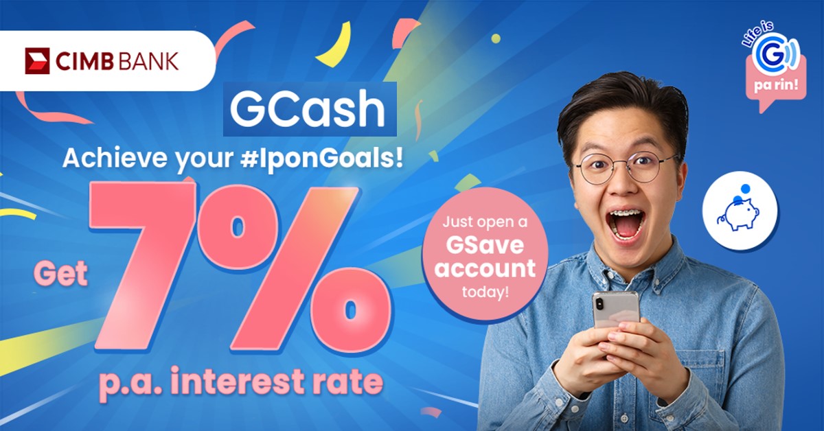 GCash and CIMB Bank offer up to 7% p.a. interest with GSave - Bacolod ...