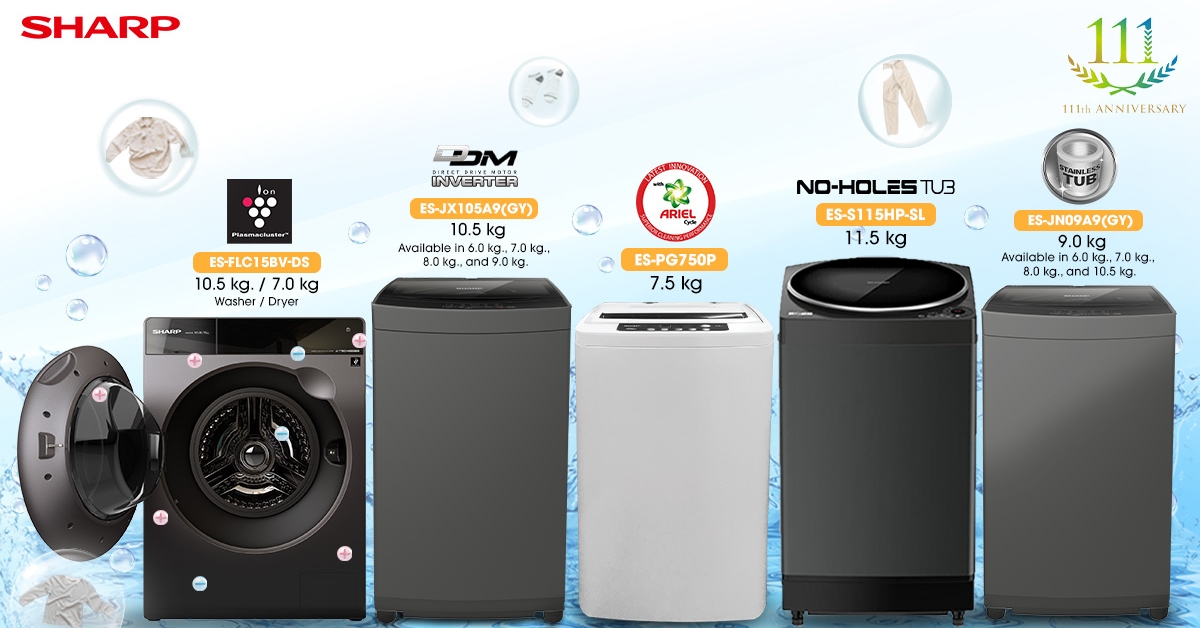 Say ‘YES’ to easy and convenient laundry experience with Sharp ...