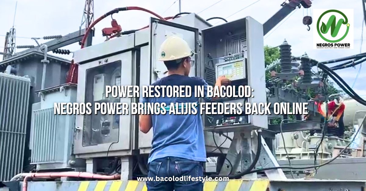 Power Restored in Bacolod: Negros Power Brings Alijis Feeders Back ...