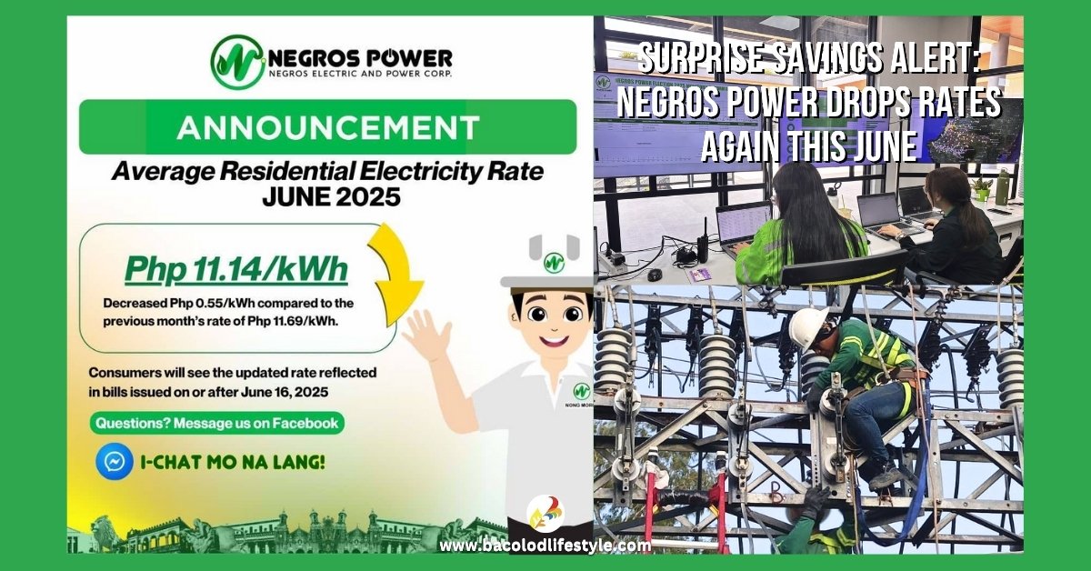 Savings Alert: Negros Power Drops Rates Again This June - Bacolod ...